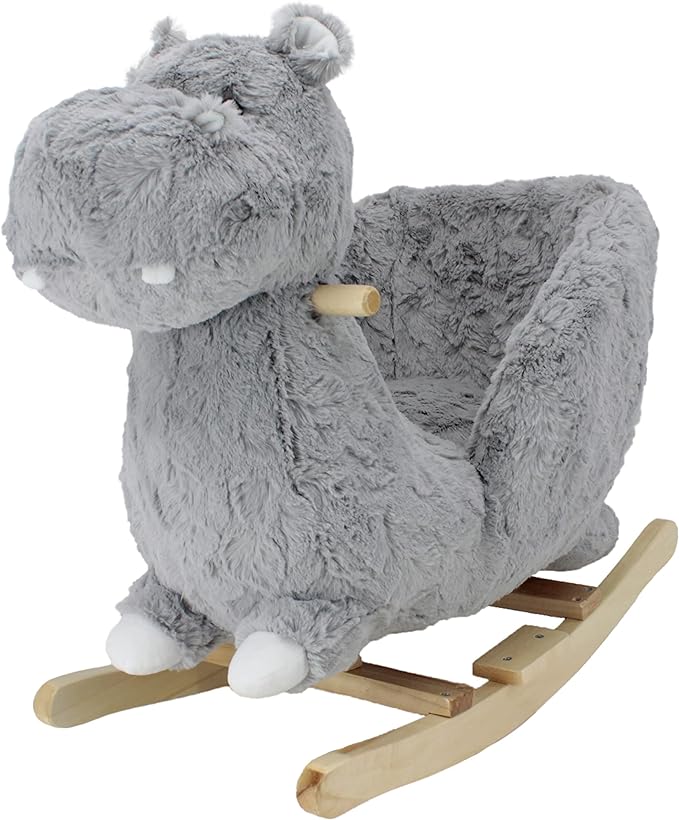 Soft Landing - Joyrides - Sit-in Children's Character Rocker - Hippo ...
